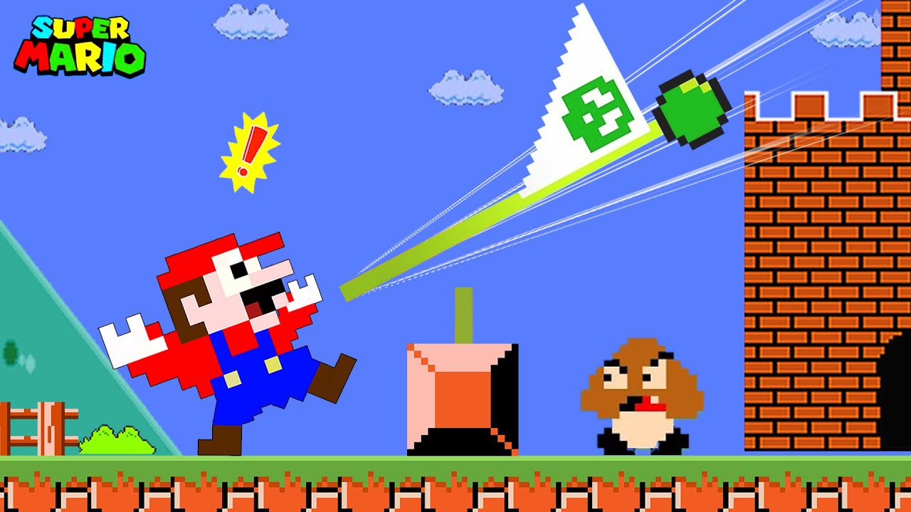 What if Mario tried to beat Flagpole in Super Mario Bros | Game ...