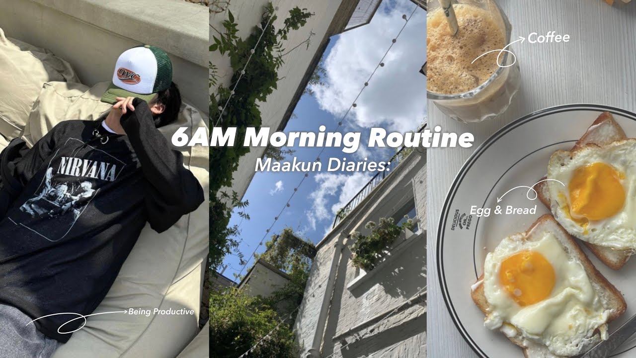 6Am morning routine | peaceful & productive - YouTube