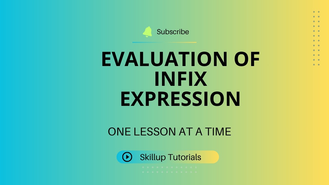 Evaluation of Infix Expression | Data Structures | Example - YouTube