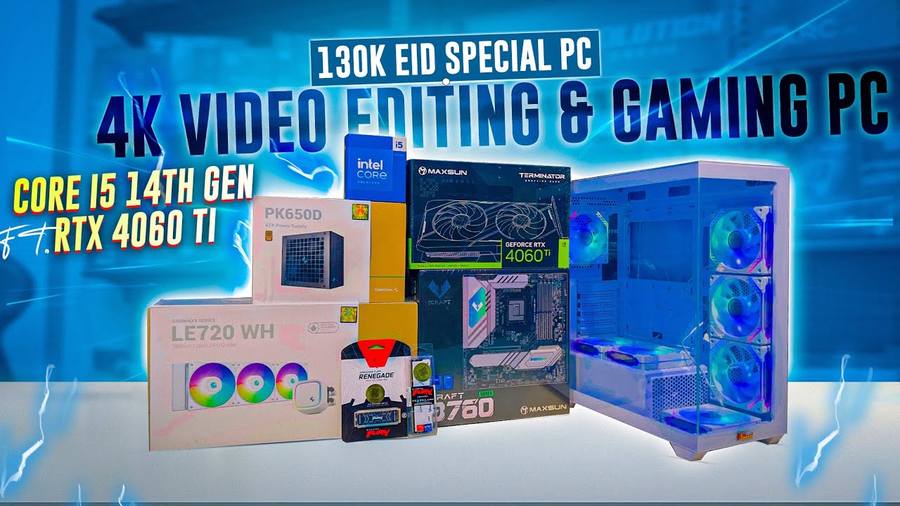130K Budget Pc Build Guide 2025💥Pure 4K Video Editing & Gaming PC🤩Core ...
