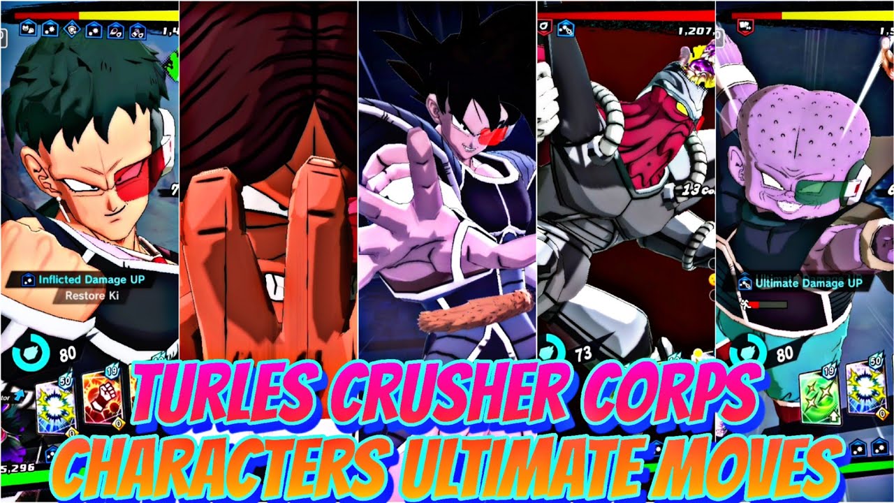 Turles Crusher Corps Characters Ultimate Moves 🔥 IN DRAGON BALL LEGENDS ...