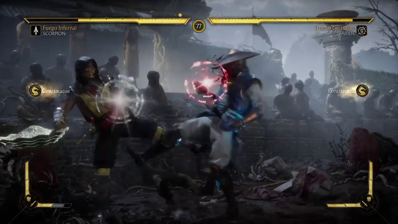 Mortal Kombat 11 Scorpion VS Raiden - YouTube