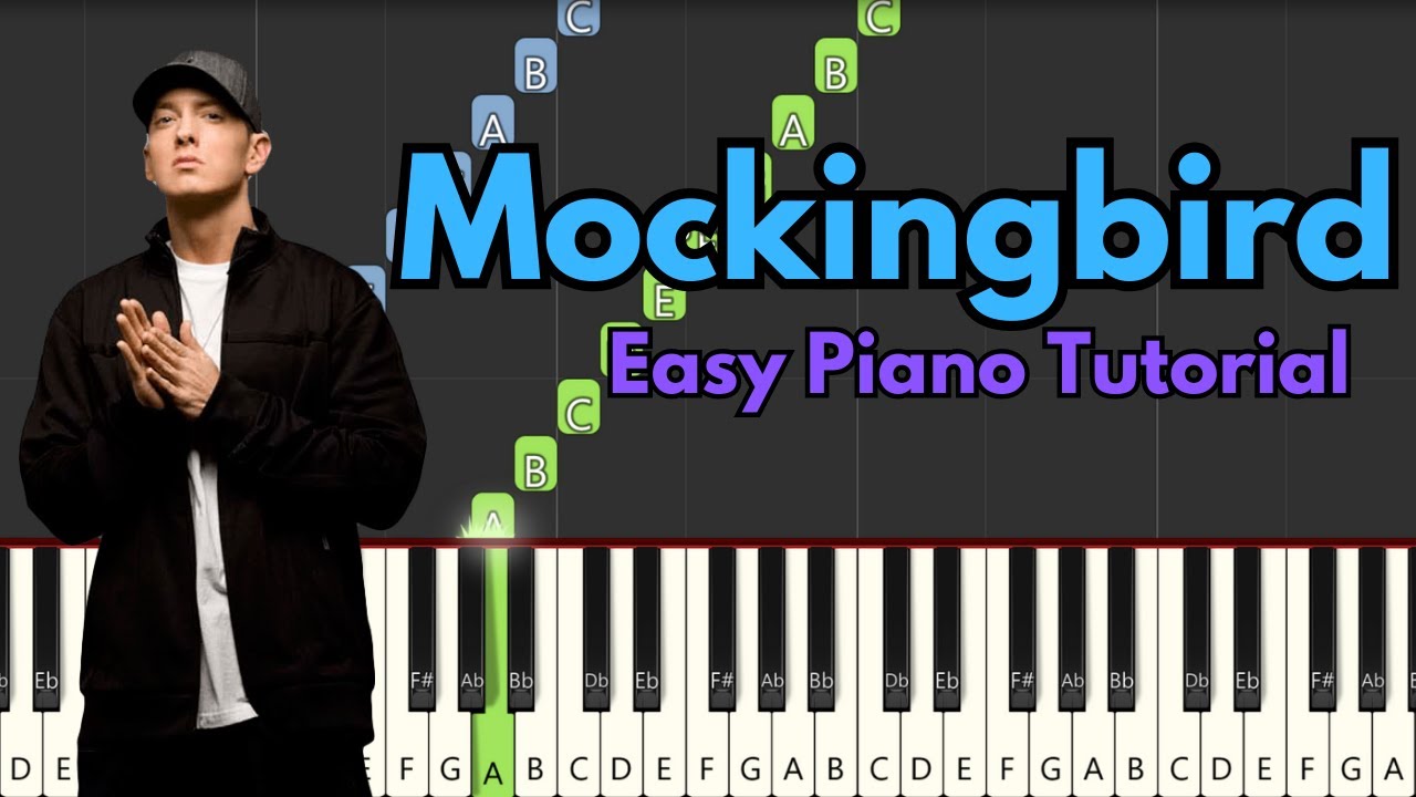 Eminem - Mockingbird (Easy Piano Tutorial) - YouTube