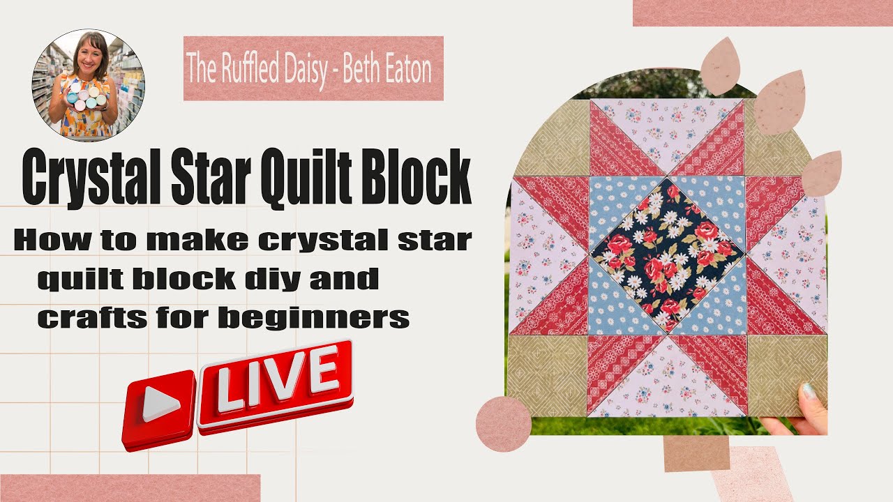 Crystal Star Quilt Block | How to make crystal star quilt block diy and ...