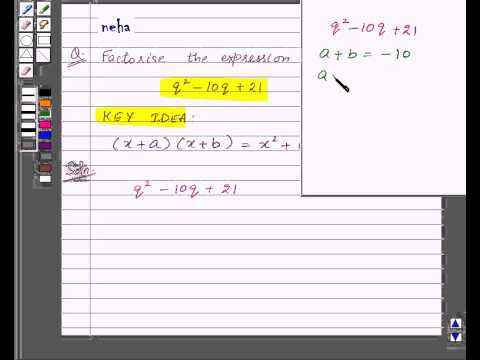 Example: Factorize by Splitting Middle Term - YouTube