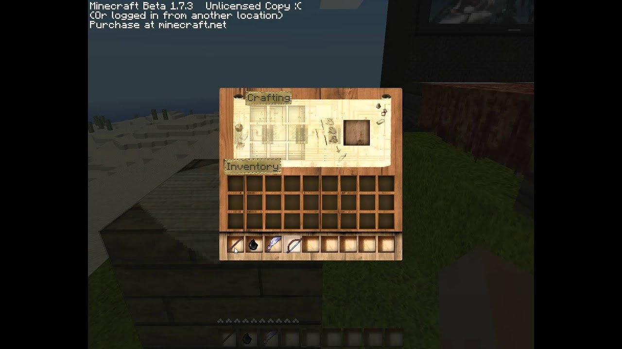 Minecraft Wie Baut Man ein Bogen und Pfeile - YouTube