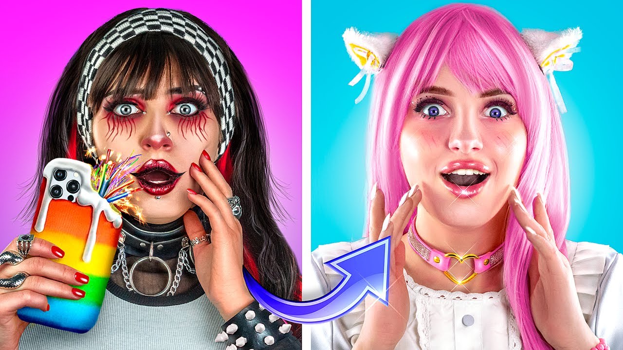 Makeover di una Ragazza Alt vs la Ragazza Soft - YouTube