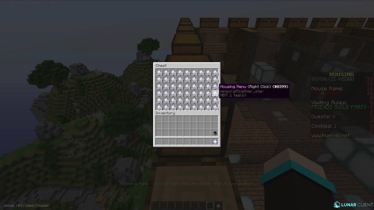 How to dupe the housing menu in Hypixel housing - YouTube
