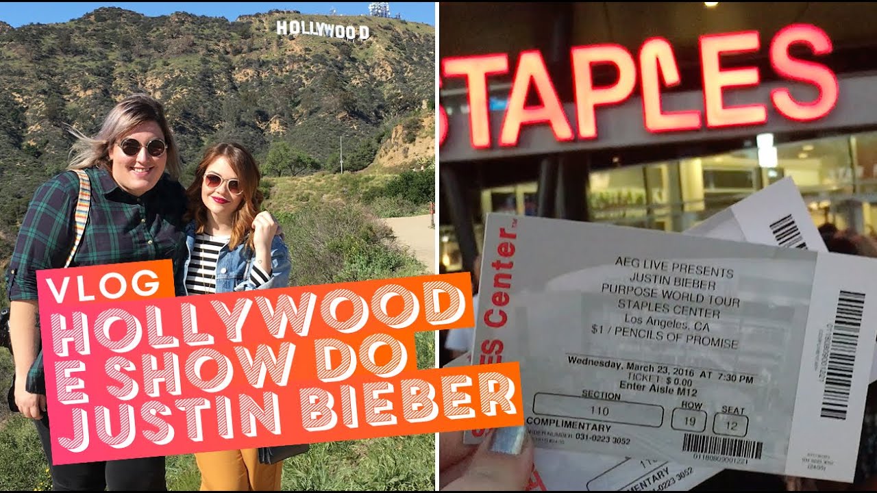 Vlog Los Angeles: letreiro de Hollywood e show do Justin Bieber ...