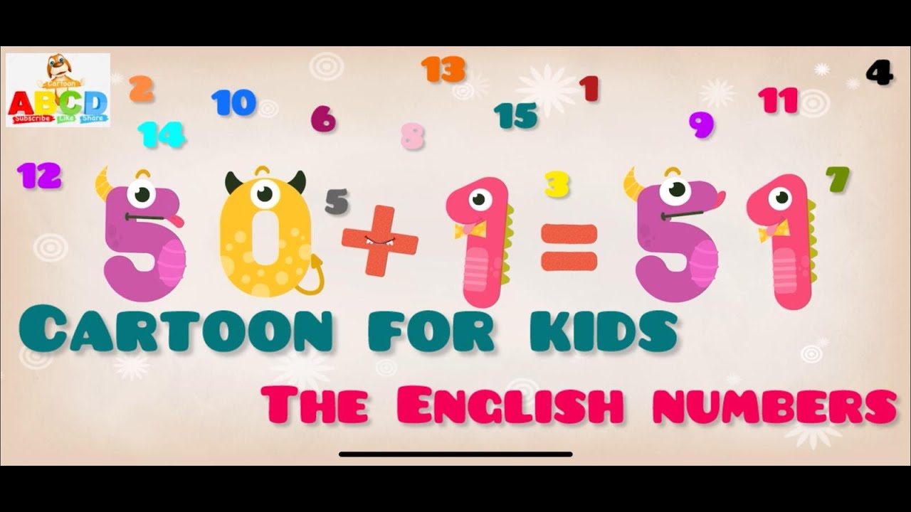 The English Numbers | English Alphabet | Learning Videos | Funny Videos ...