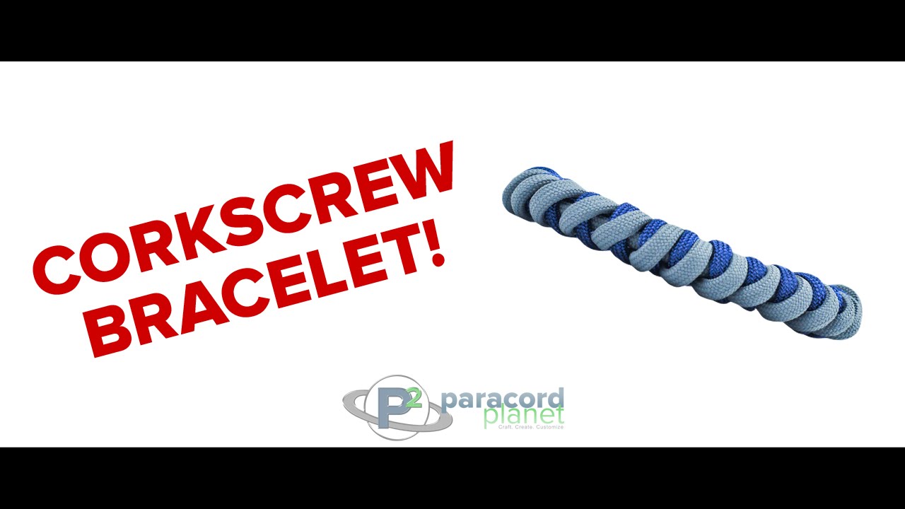 Paracord Tutorial: How To Make A Corkscrew Paracord Bracelet - YouTube