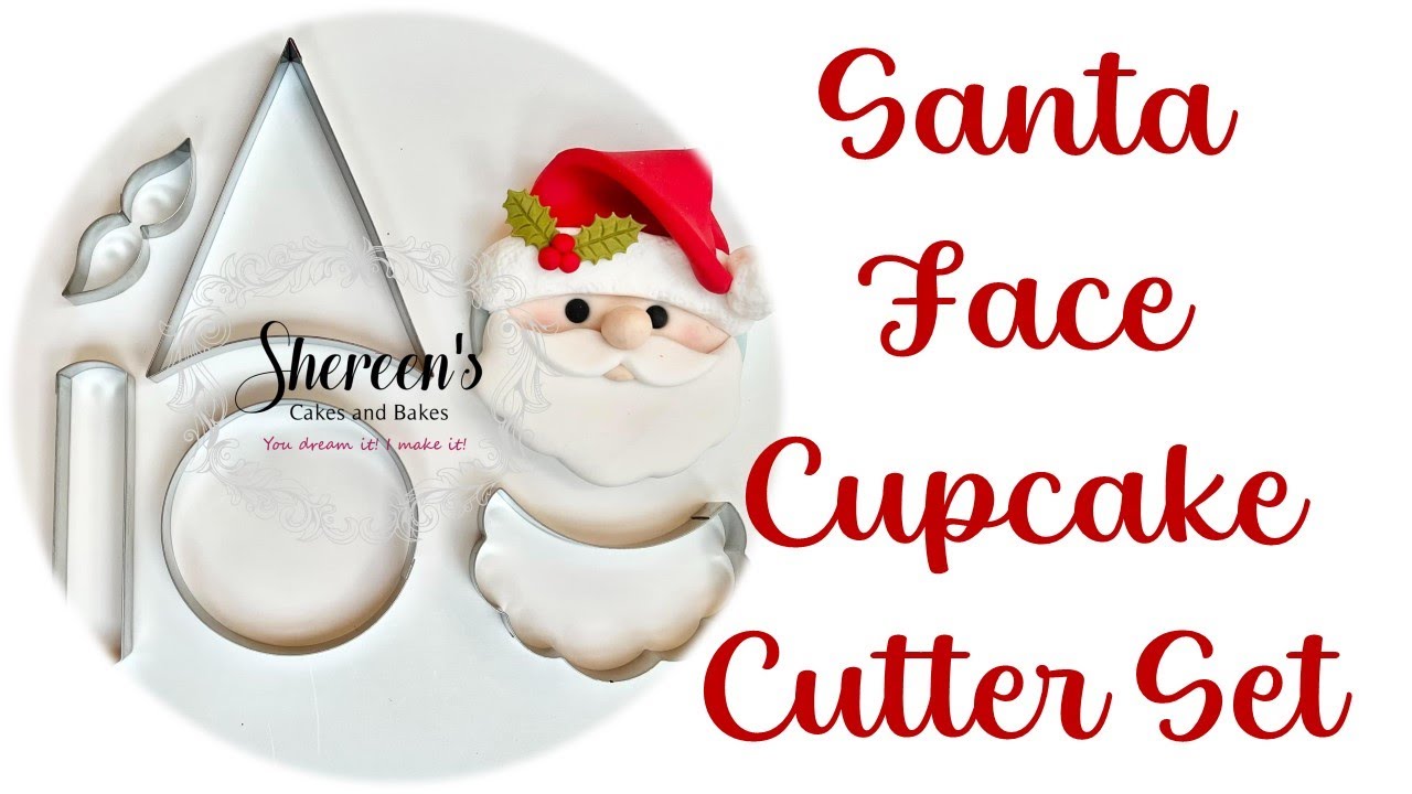 Santa Father Christmas cupcake cutter set - YouTube