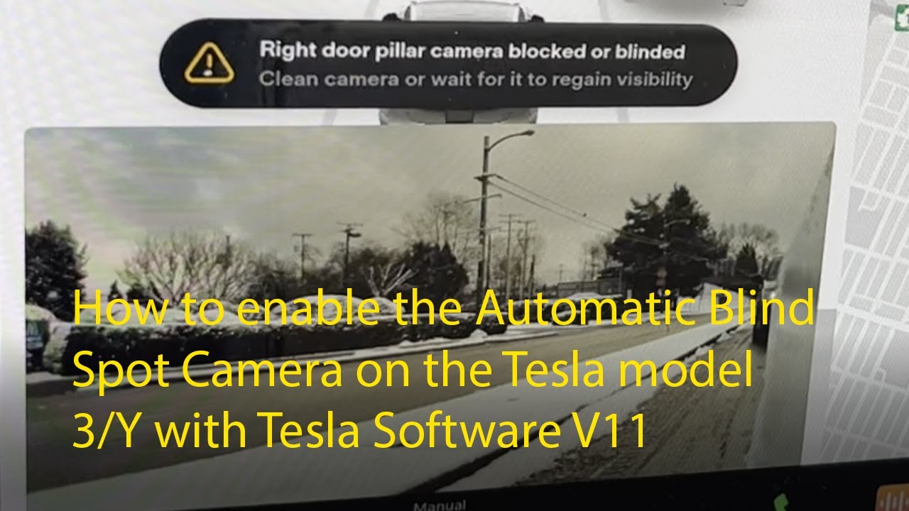 How to enable the Automatic Blind Spot Camera on the Tesla Model 3 ...