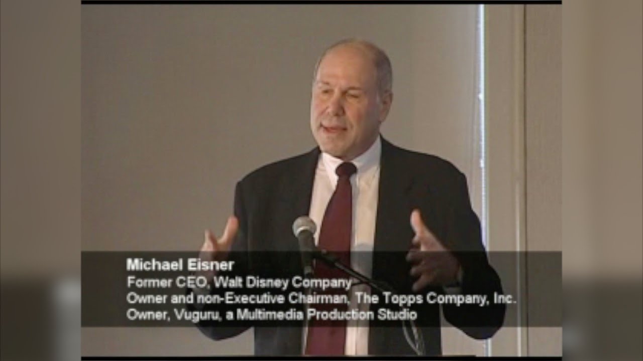 Michael Eisner Speaks in Colorado - June 2009 - YouTube