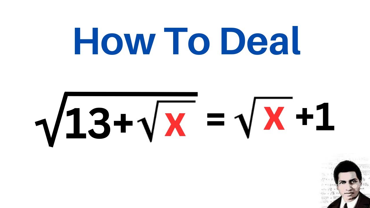 A Very Nice Radical Expression | How To Solve Radical Equation - YouTube