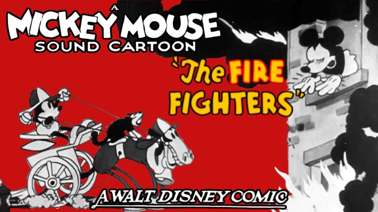 Walt Disney's Mickey Mouse in "The Fire Fighters" (Public Domain) - YouTube