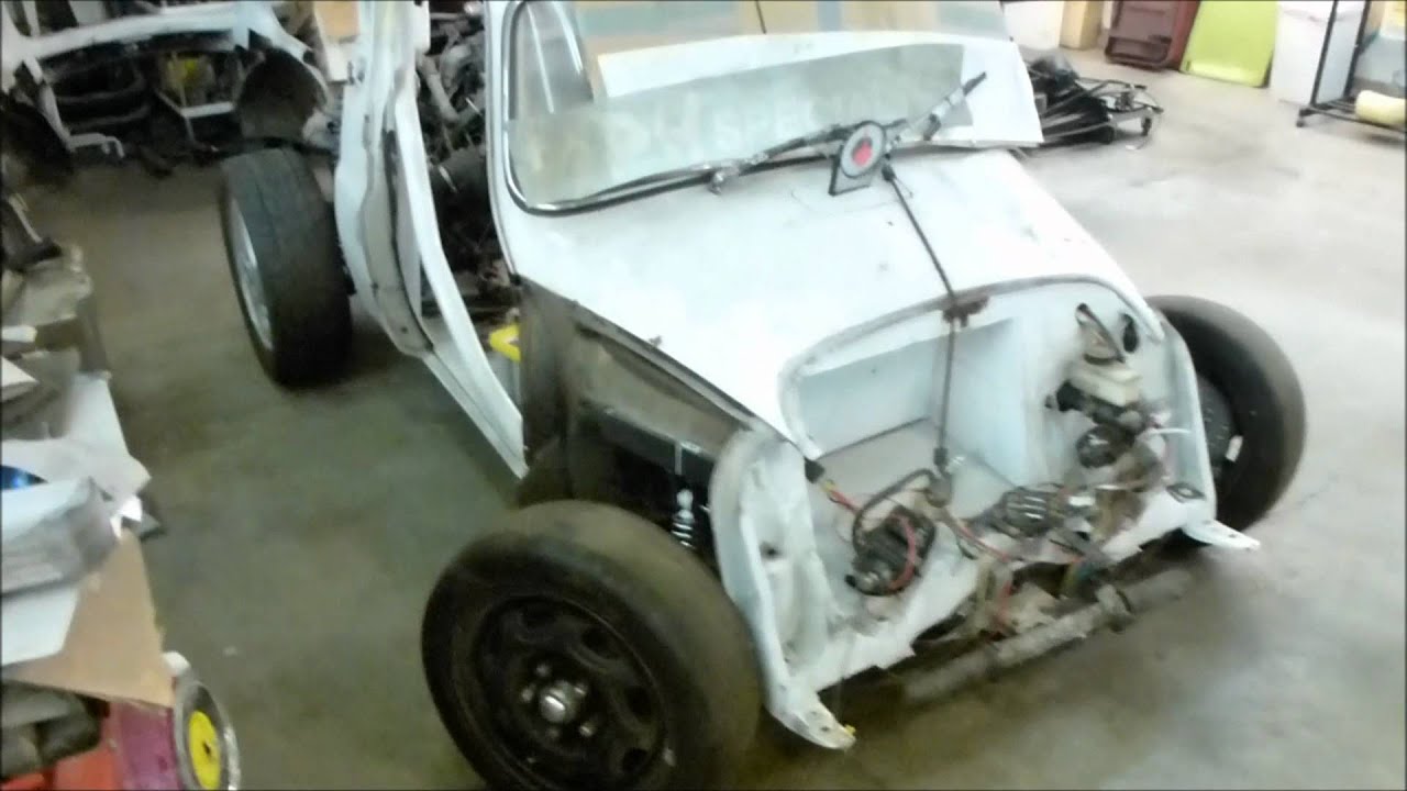 4g63 "Speedracer" Subaru 360 front suspension progress - YouTube