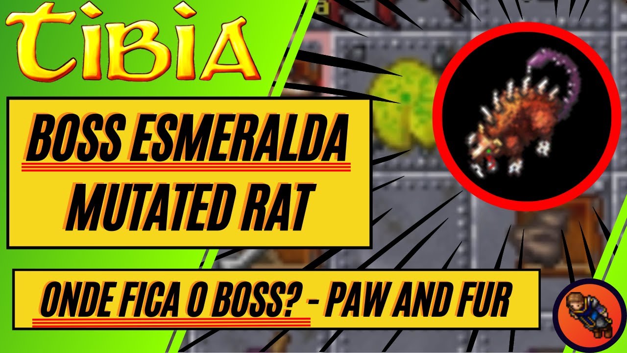 🚨🐭[BOSS ESMERALDA]🐭🚨 TASK MUTATED RAT - PAW AND FUR SOCIETY NO TIBIA # ...