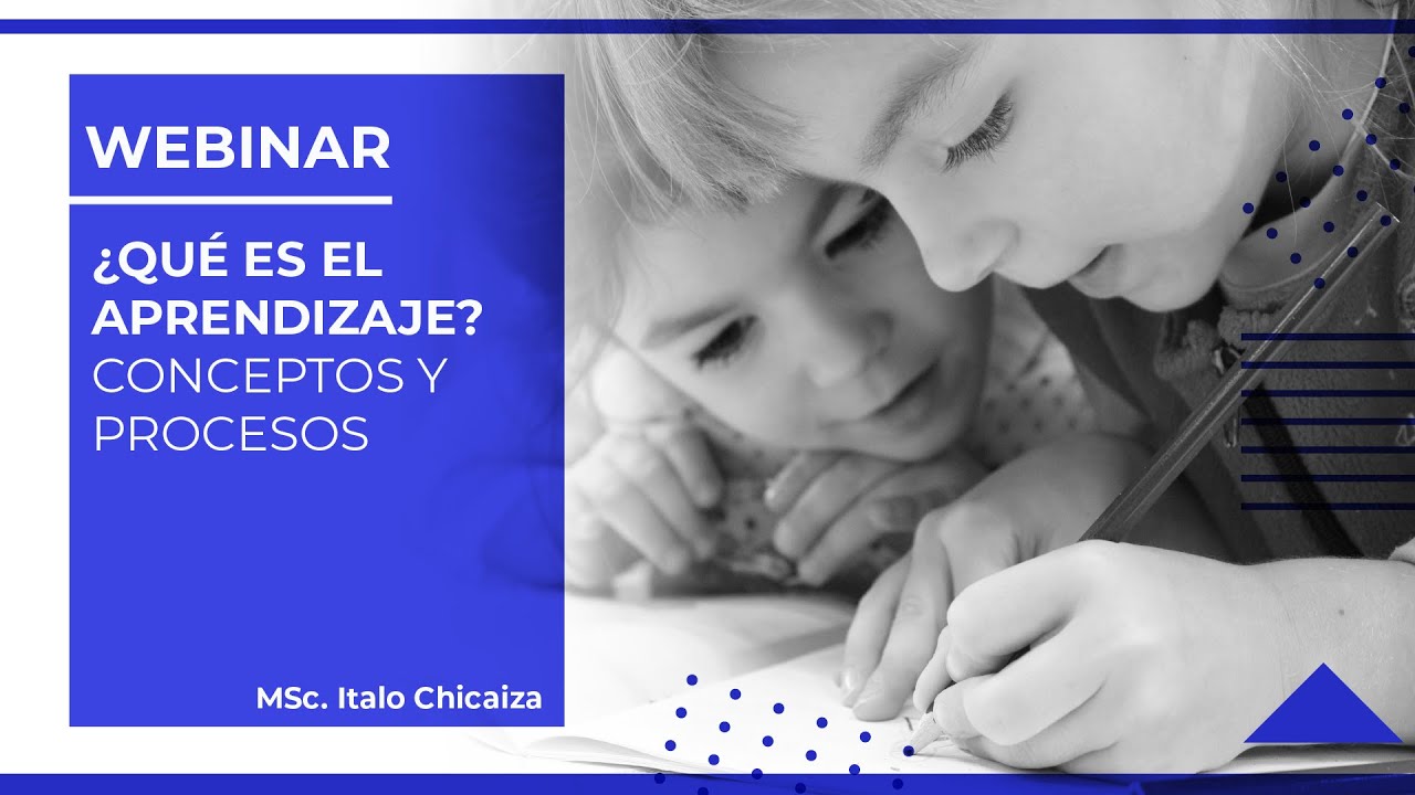 ¿Qué es el aprendizaje? Conceptos y procesos - MSc. Ítalo Chicaiza ...