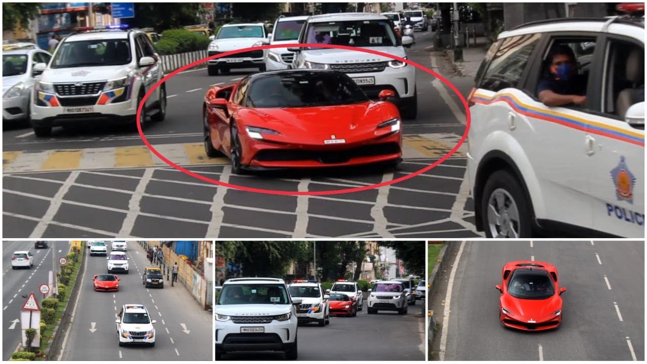 indian Billionair Akash Ambani Driving His Ferrari SF90 with Ranbir ...
