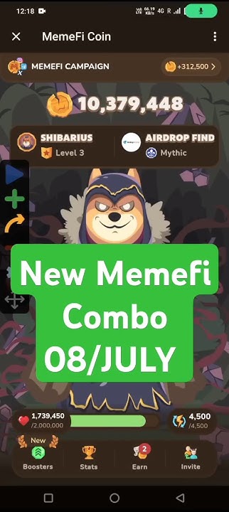 NEW MemeFi Daily Combo for all level 8 July 2024 MemeFi Secret Tap Combo to earn 4,000,000 coins ...