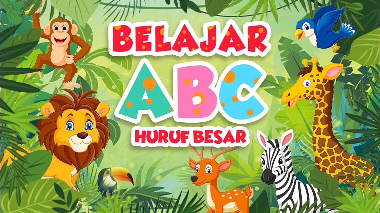 Belajar Mengenal Abjad ABC (Huruf Besar) Belajar Alfabet ABC Anak Paud ...