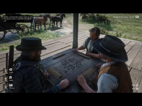 Red Dead Redemption 2 - dominoes draw | 60 point round - YouTube
