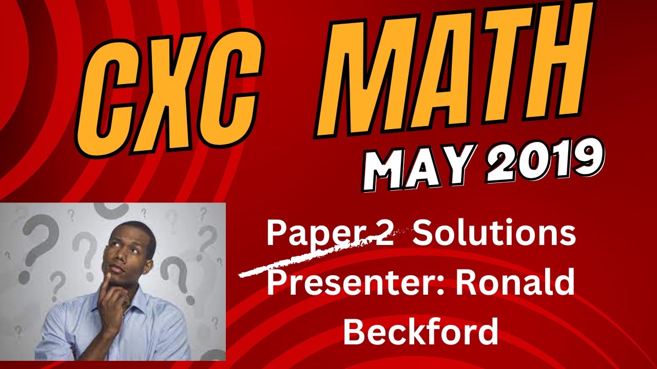 CSEC Mathematics May 2019 Solution Question 1a #algebra #mathematics #cxcmaths #geometry# ...