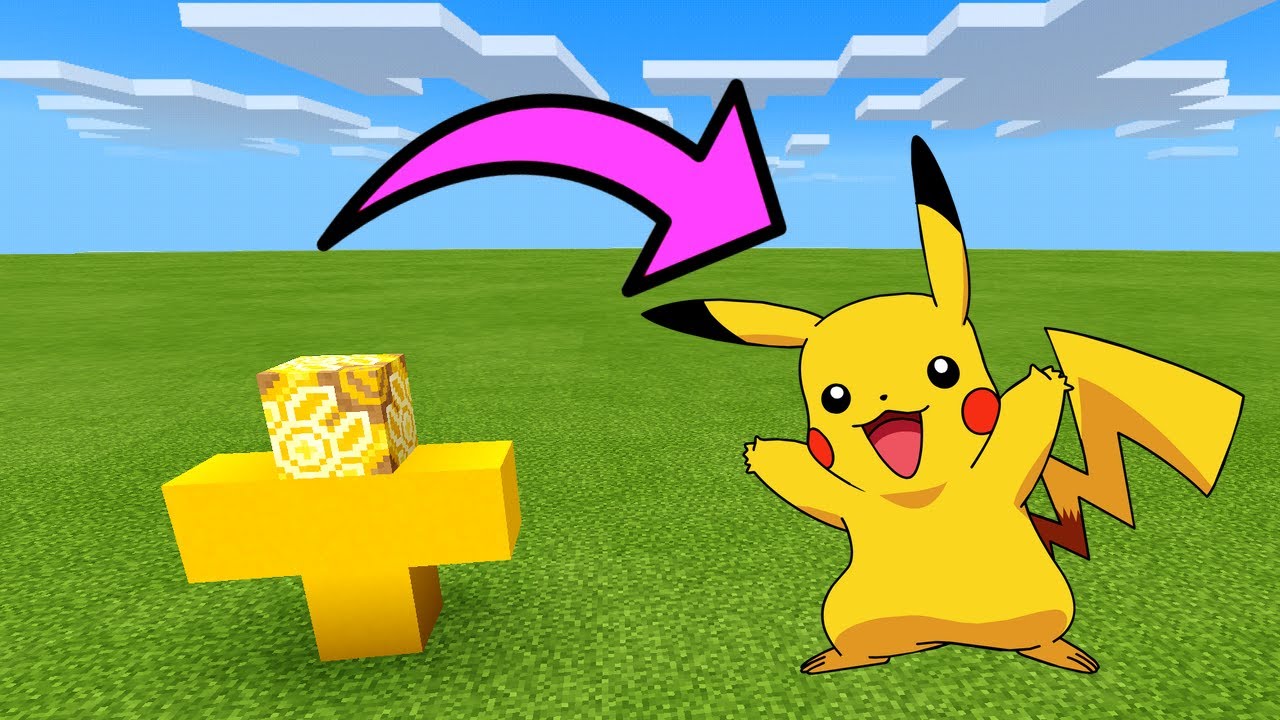 MCPE: How to Spawn Pikachu (Pokemon) - YouTube