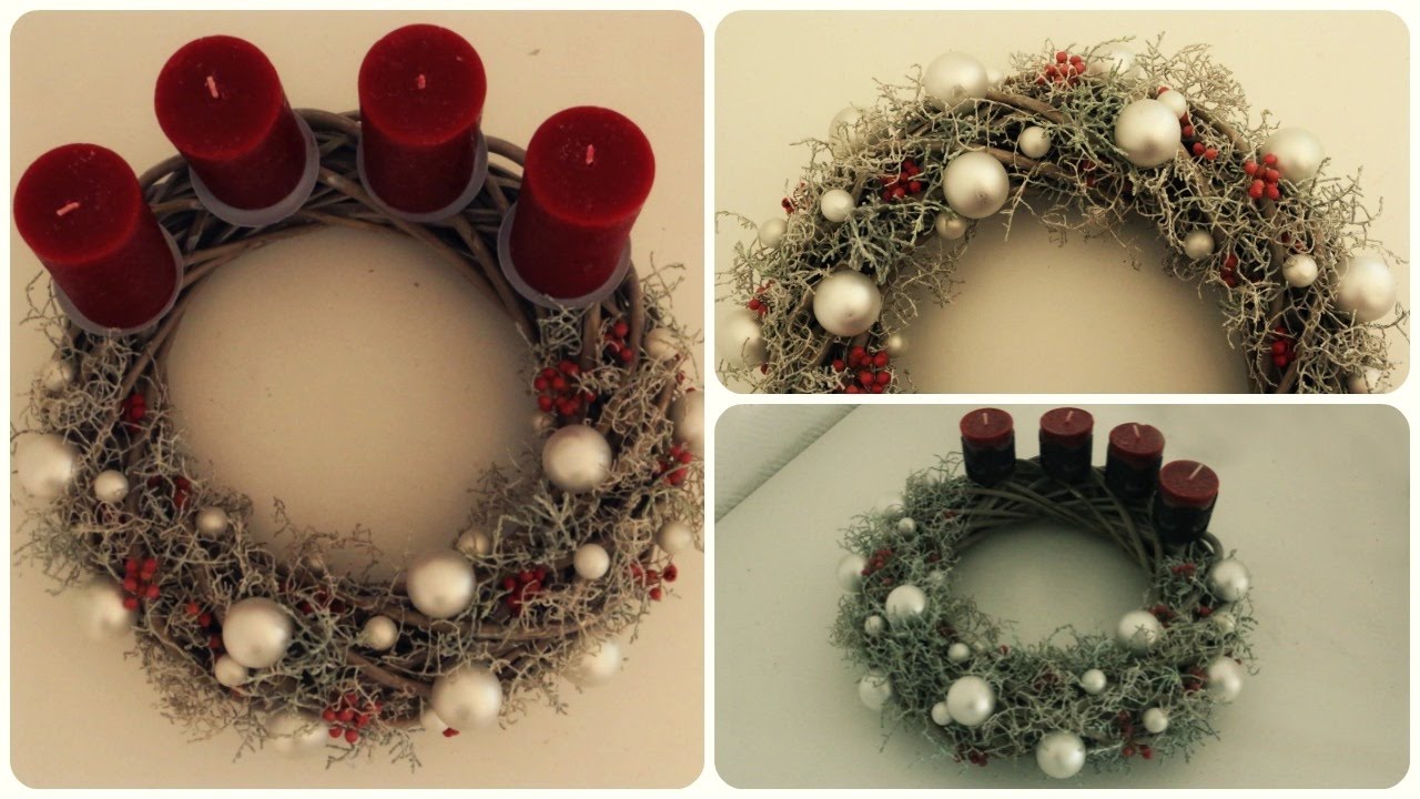 Adventskranz gestalten * DIY * Advent Wreath - YouTube
