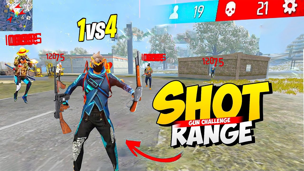 Only Short Range Weapon Challenge 😱 21 Kills Crazy Solo Vs Squad ...