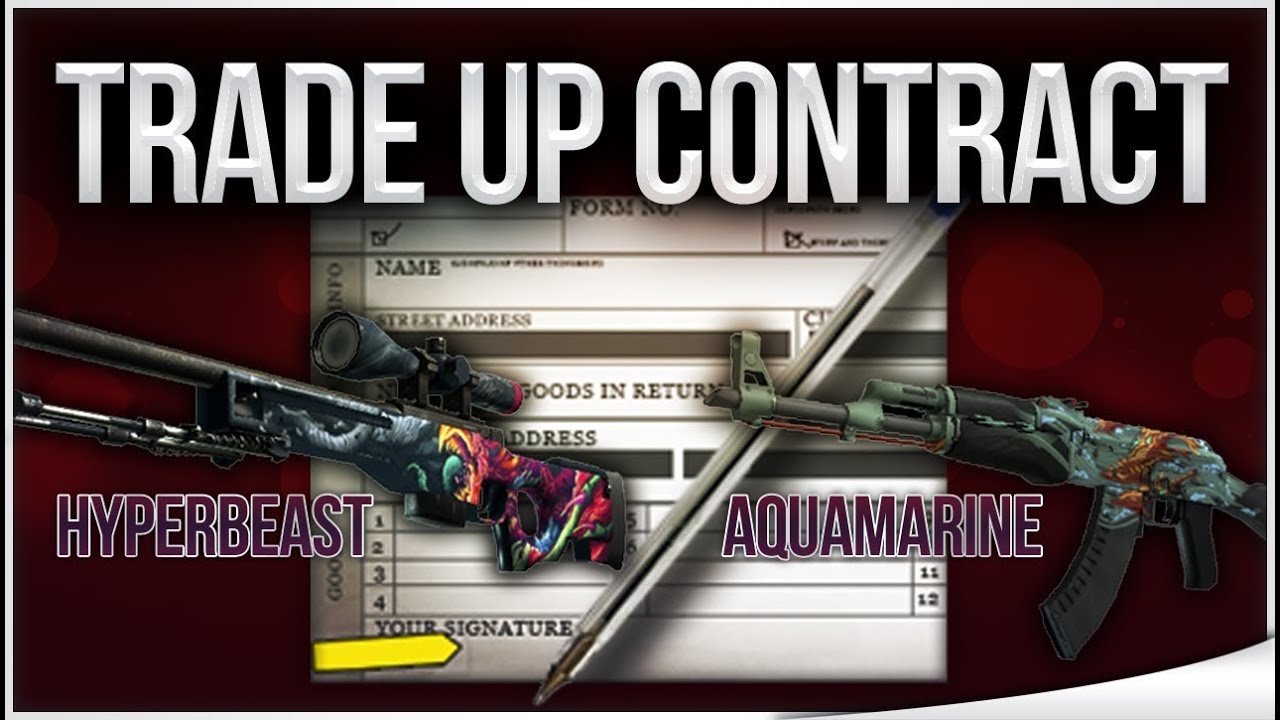 AWP Hyper Beast or AK-47 Aquamarine Revenge (trade up) - YouTube