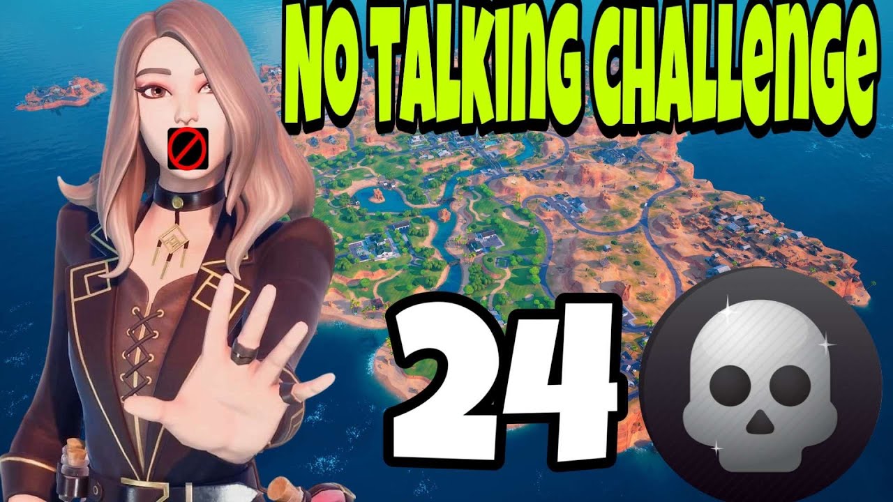 No Talking Challenge in Fortnite - YouTube