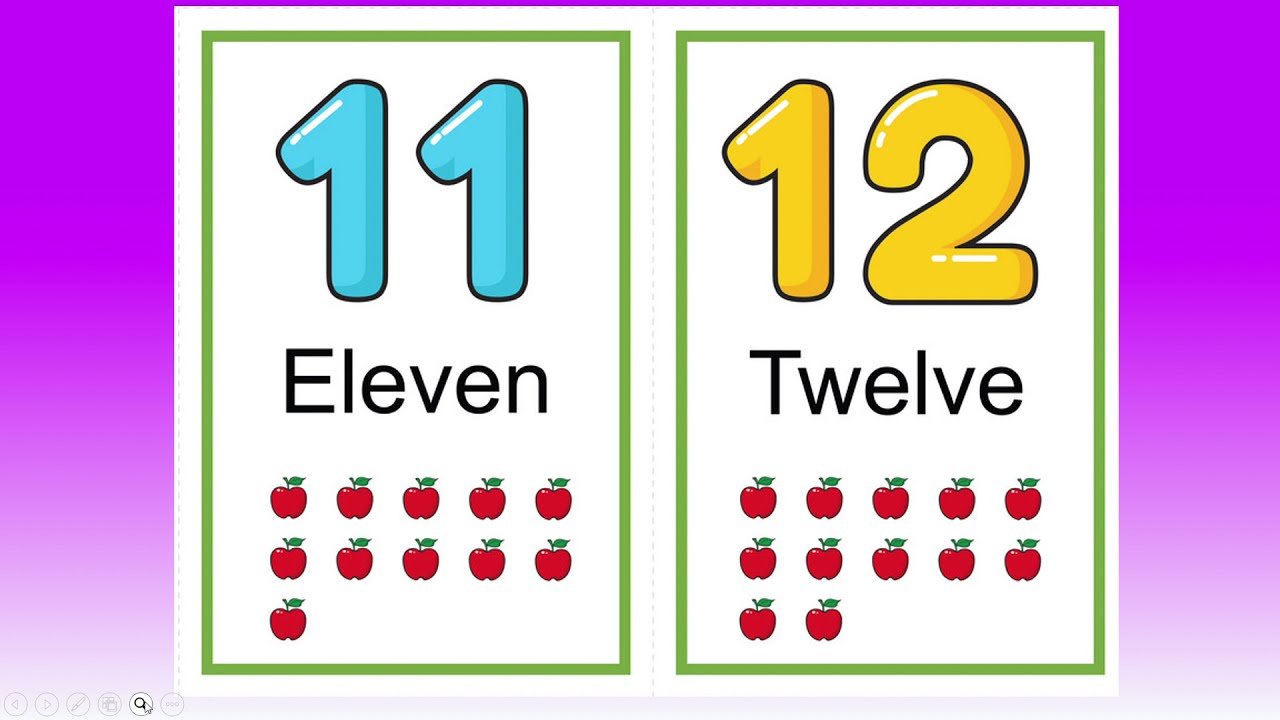 numbers eleven to twenty - YouTube