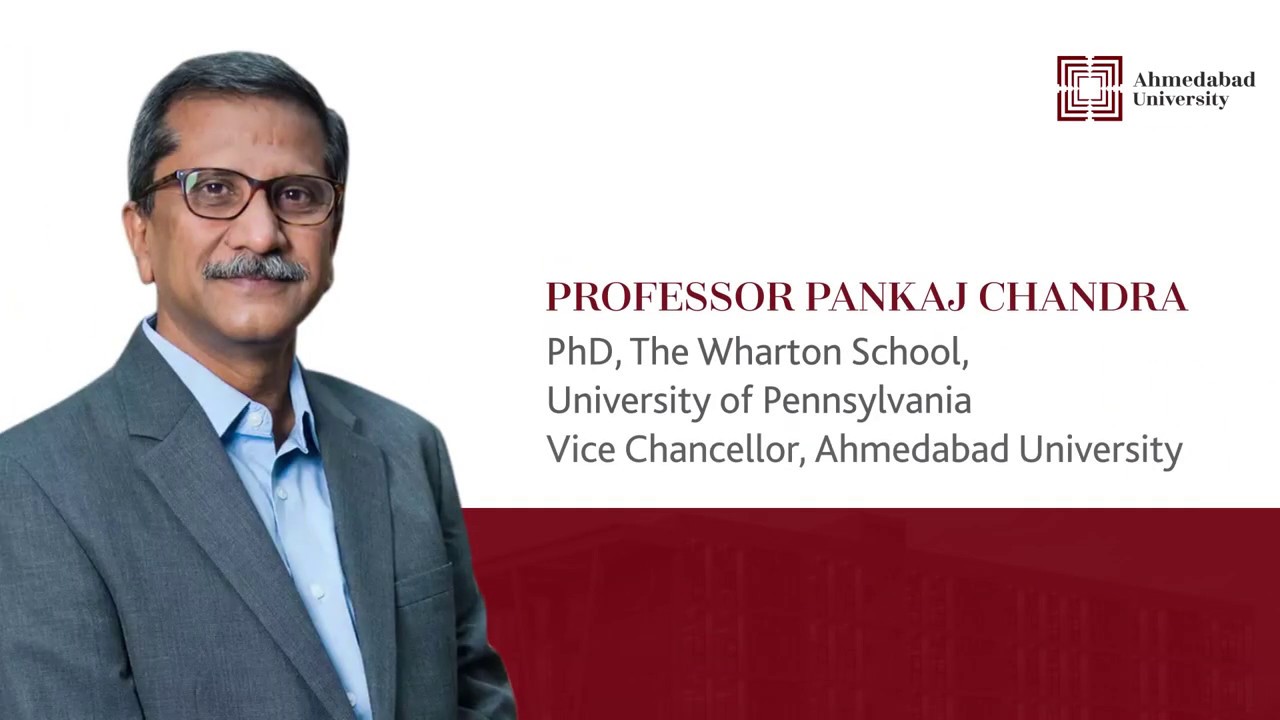 VC Ahmedabad Pankaj Chandra addresses students during the open house ...