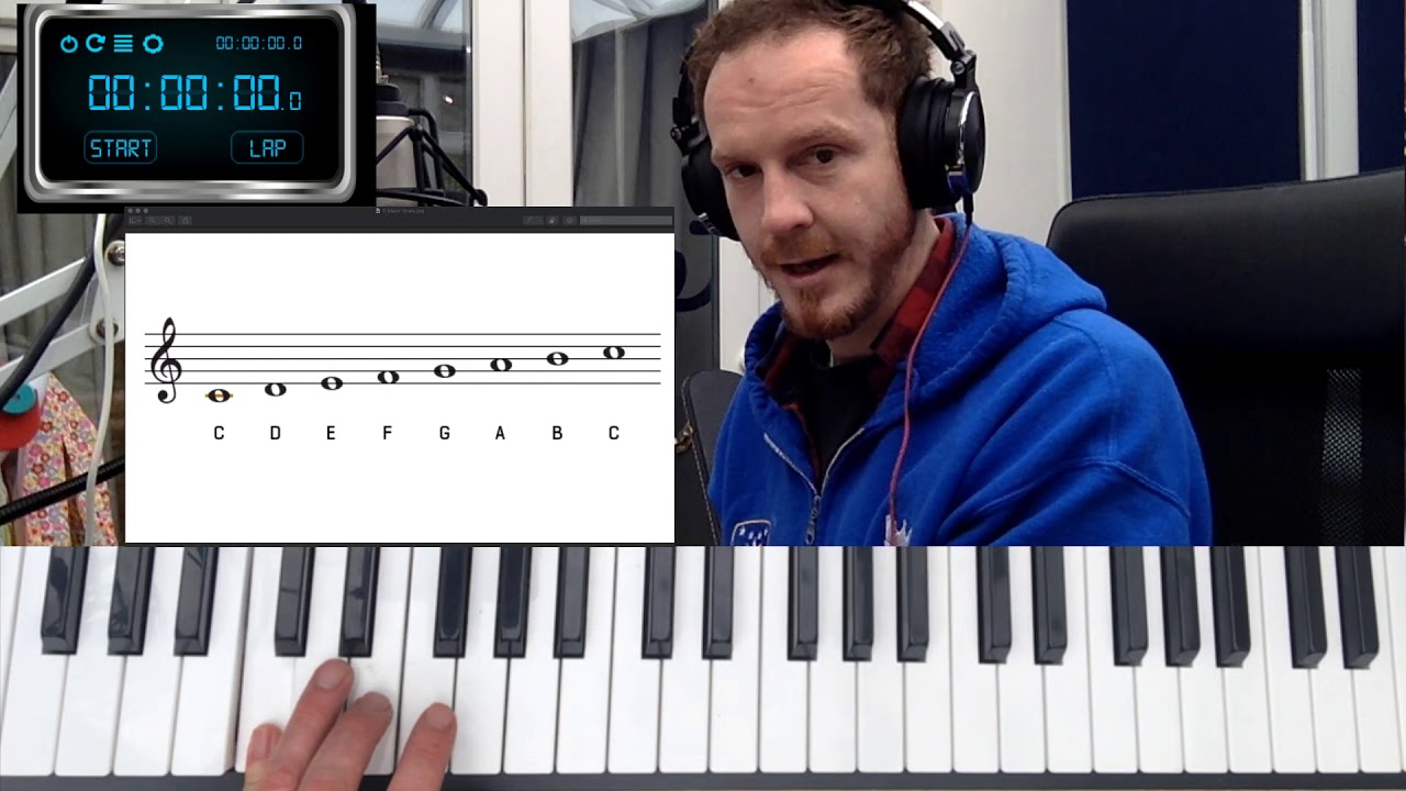 Lesson 2 - Keyboard Chapter 1 - Left Hand C Major scale - YouTube