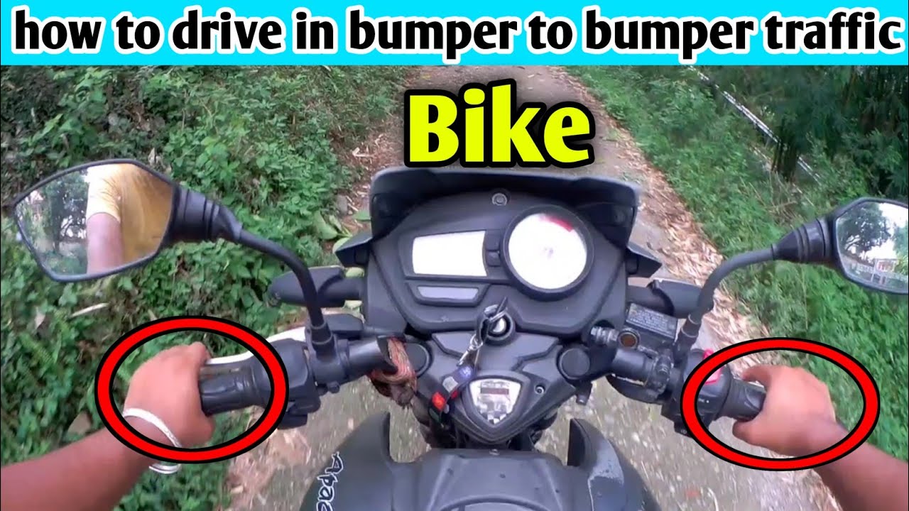 how to drive in bumper to bumper traffic || how to ride a bike in ...