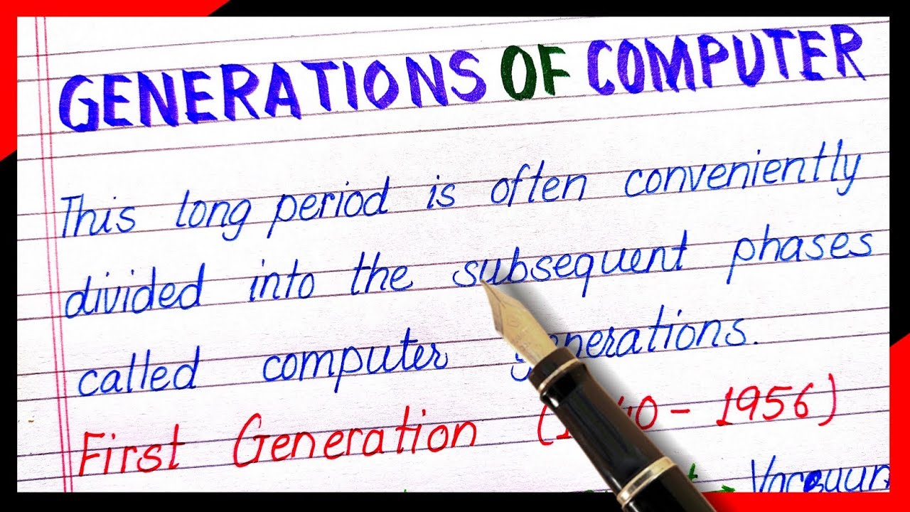Computer generation | Generation of computer | computer generation 1st ...