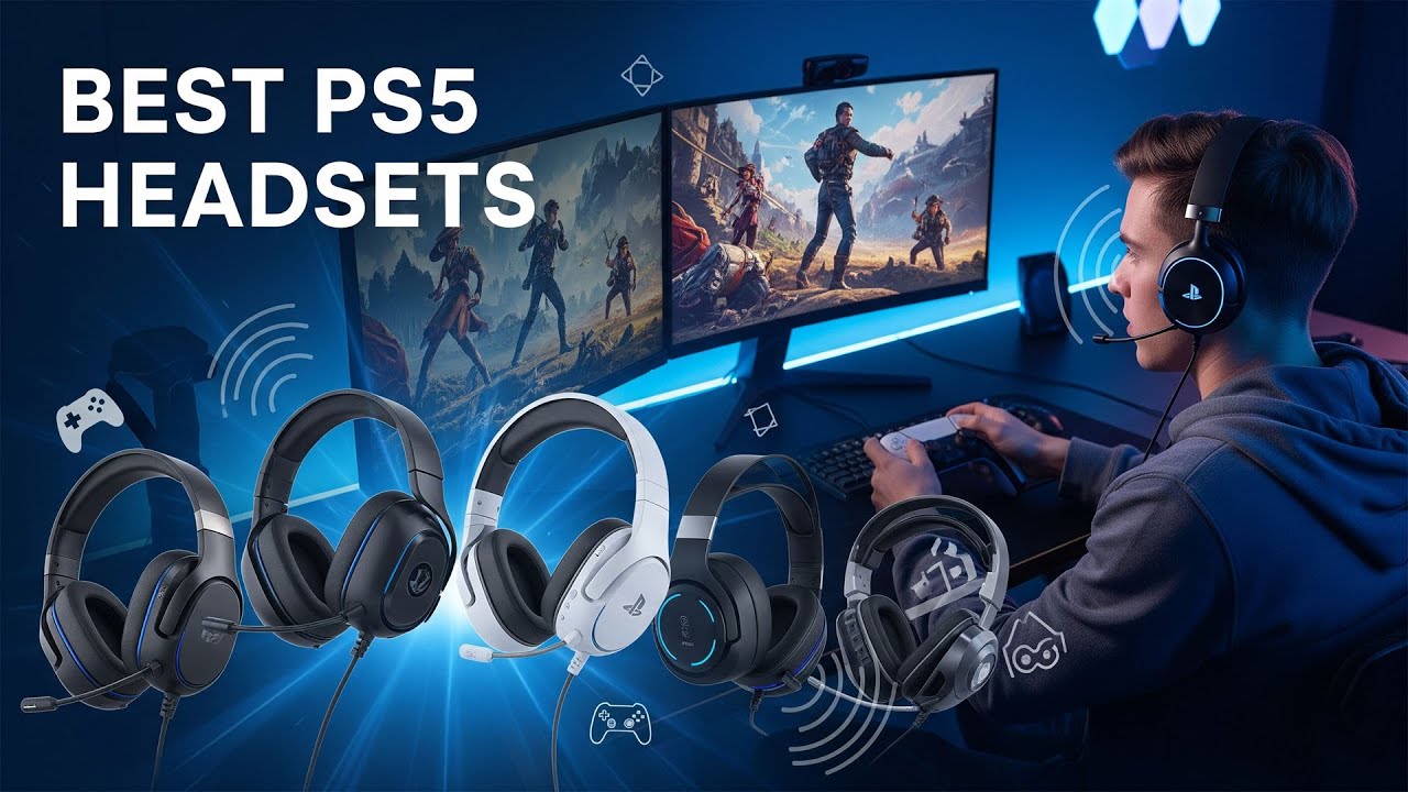 TOP 5 Best PS5 Headsets 2025 | Noise canceling gaming headset PS5 - YouTube