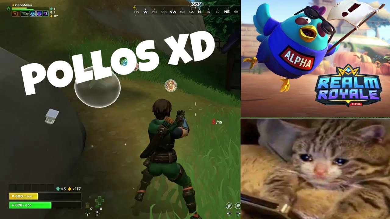 POLLOS, un miau y 590 ping| Realm Royale - YouTube