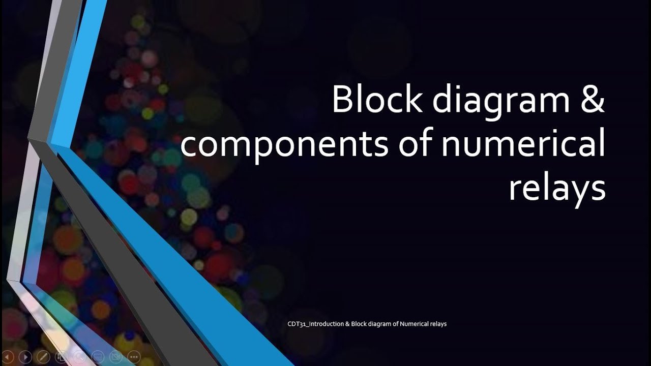 CDT31.2_Block diagram and components of numerical relay - YouTube