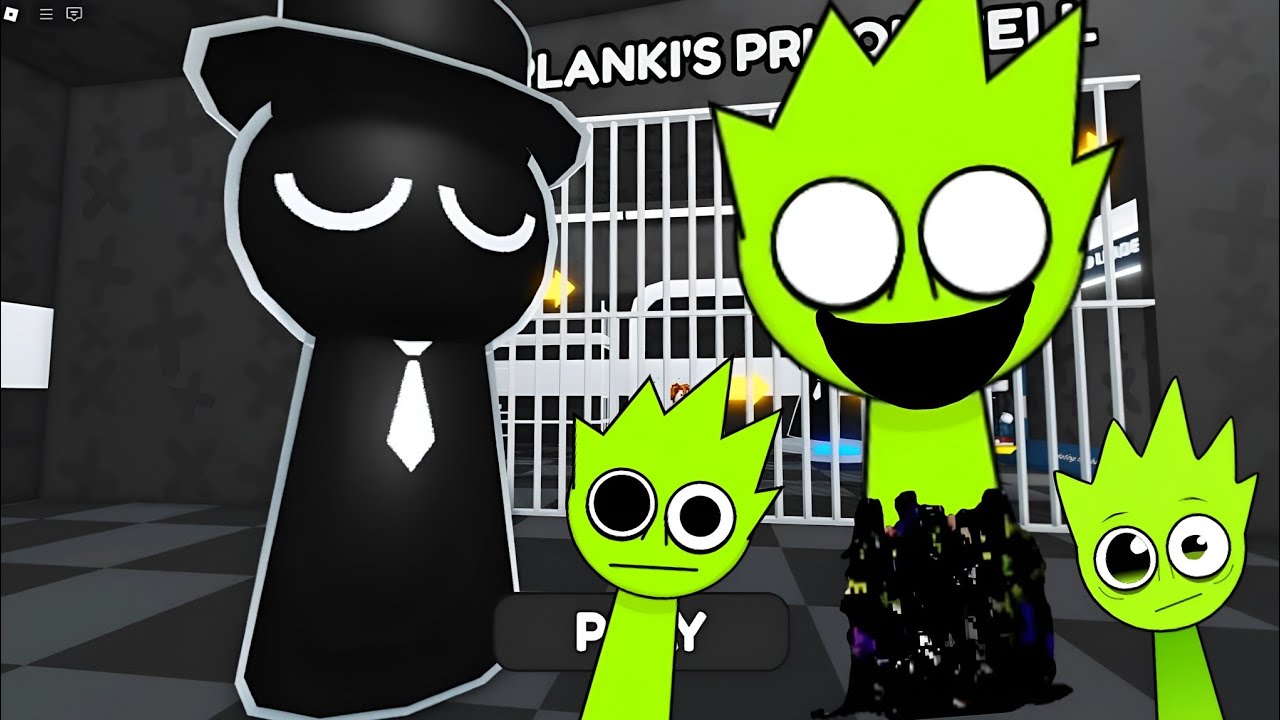 OWCKX Lime Sprunki ( Christmas ) vs Black Sprunki’s Prison Run Full ...
