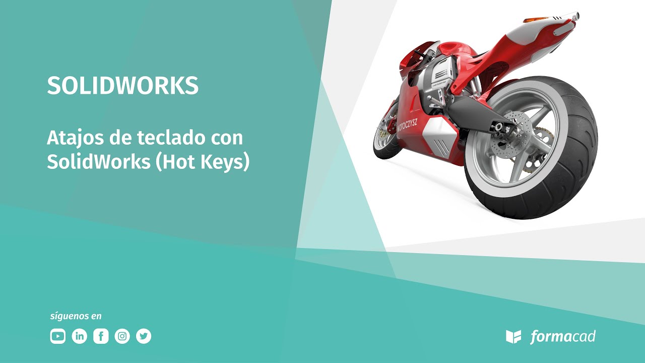 Atajos de teclado con SolidWorks Hot Keys - YouTube