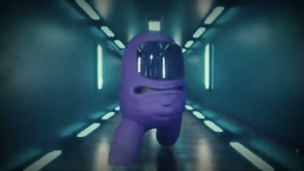Among us purple imposter running while amnesia suitor chase theme ...