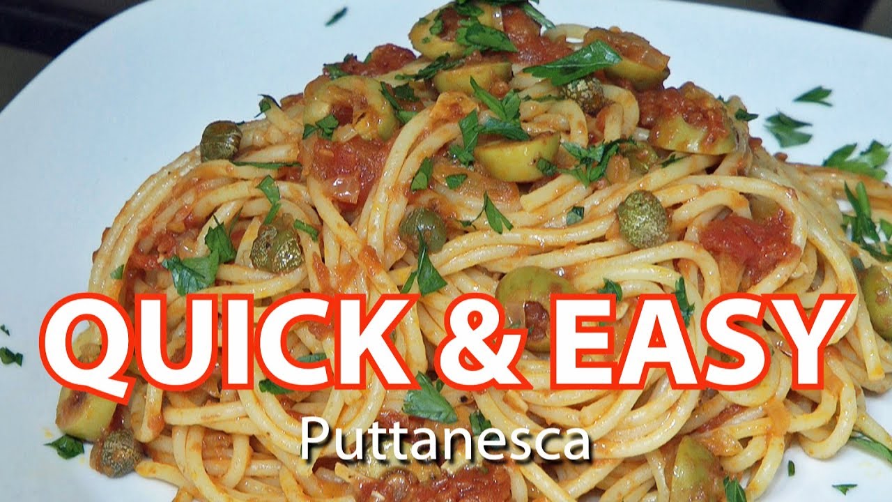 Puttanesca Sauce - Pasta Puttanesca - Puttanesca Recipe - YouTube