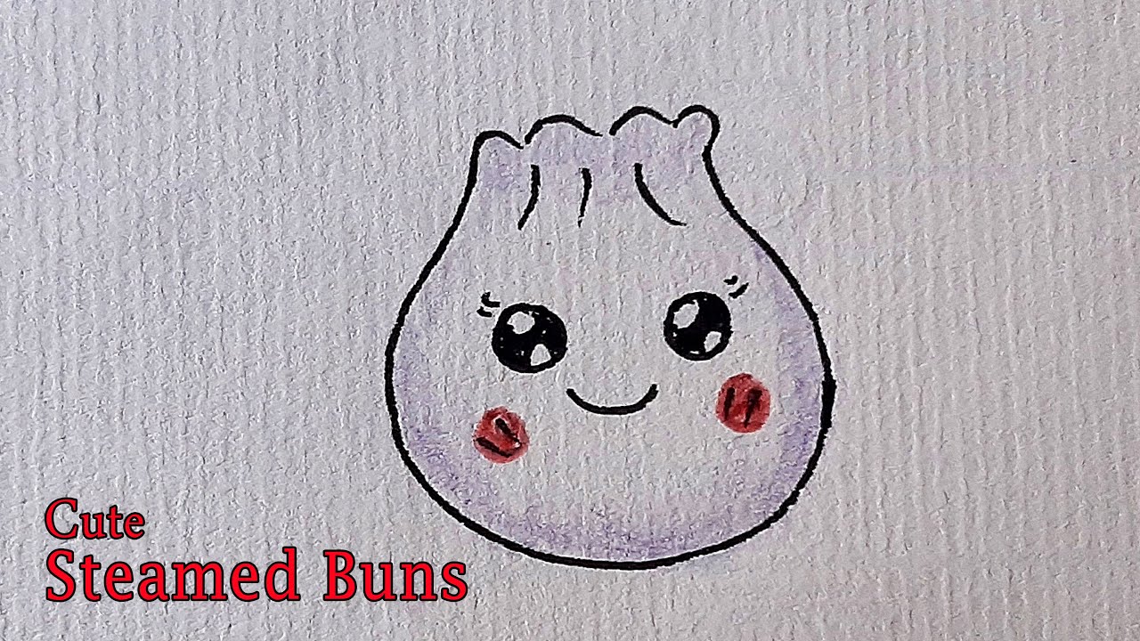 How to Draw Cute Steamed Buns / Sinoun Draw So Cute - YouTube