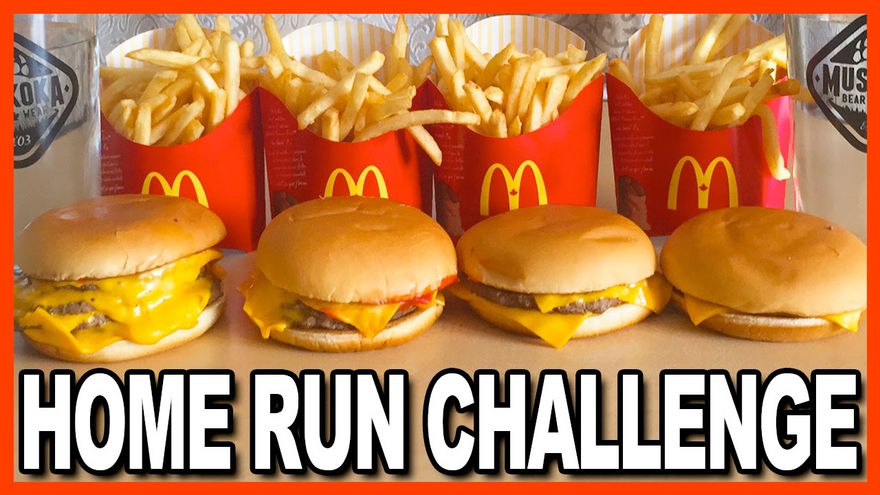 HOME RUN BURGER CHALLENGE - YouTube