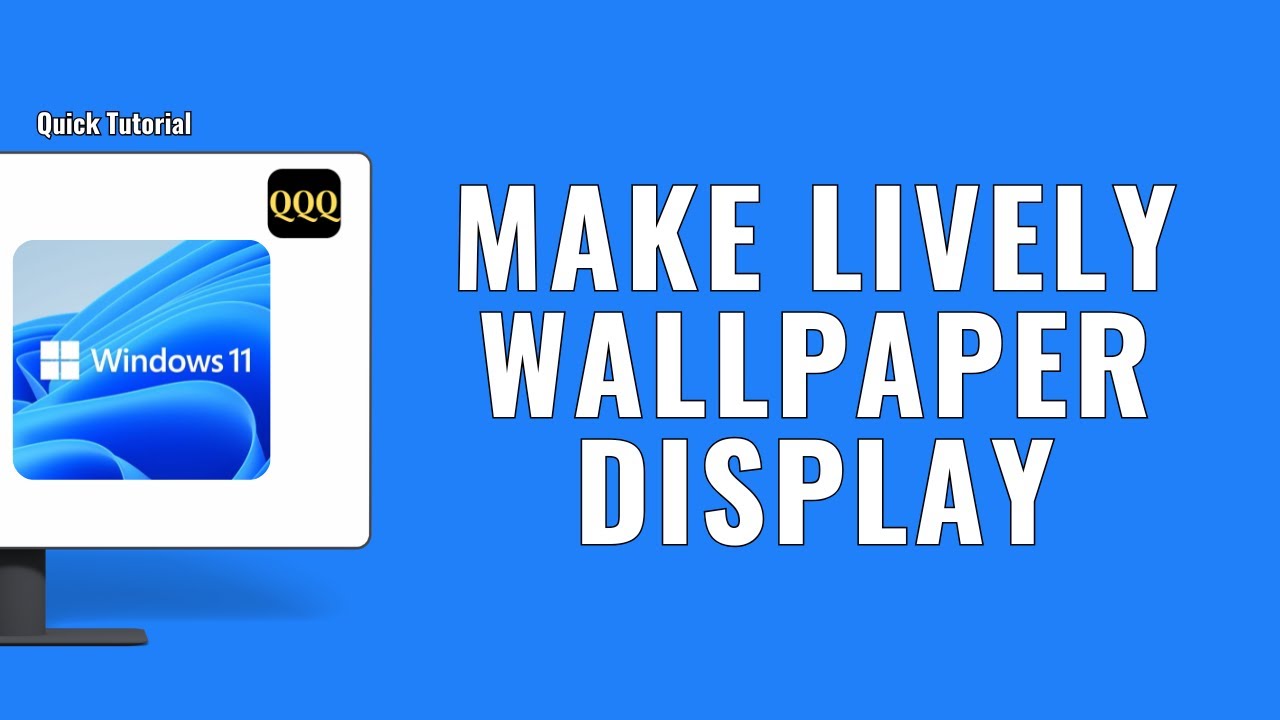 HOW TO MAKE LIVELY WALLPAPER DISPLAY ON MONITOR - YouTube
