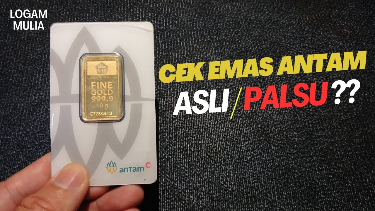Cara Mengecek Keaslian Emas ANTAM pada barcode - YouTube