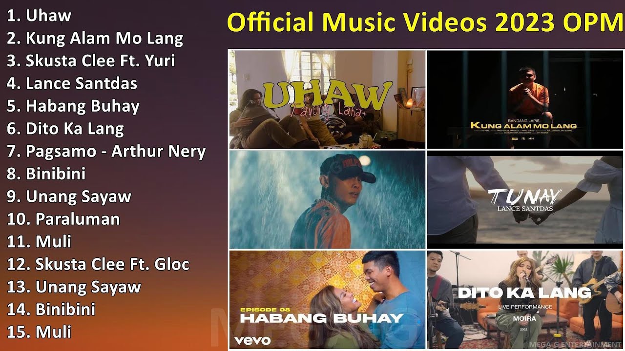 Official Music Videos 2023 OPM OPM Love Songs 2023 Tagalog Playlist ...